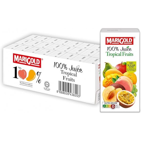 Marigold 100% Tropical Fruits Packet Juice 200ml 24's