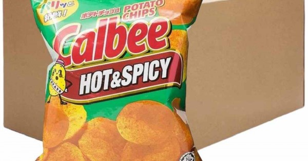 Calbee Potato Chips Hot & Spicy 25g (30 packets)