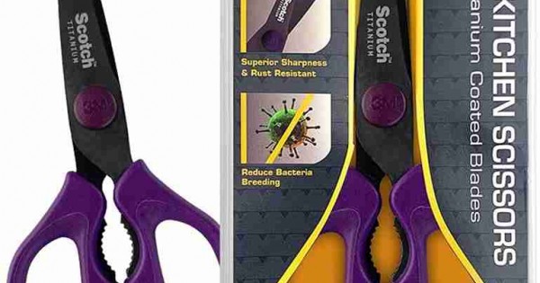 3M Scotch Anti-Bacterial Titanium Detachable Kitchen Scissors