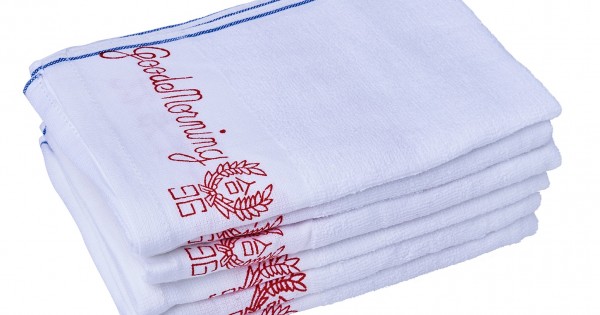 Good Morning Towel ( 12 Pcs ) White