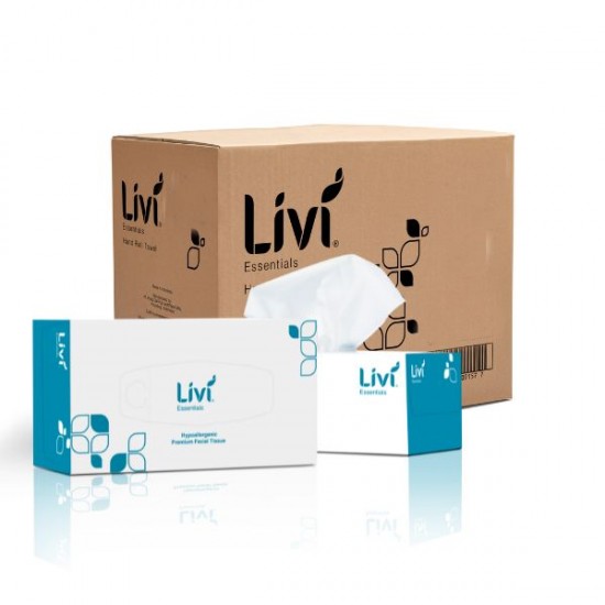 Livi 2-Ply Facial Tissue Box (40 Boxes) 200 Sheets