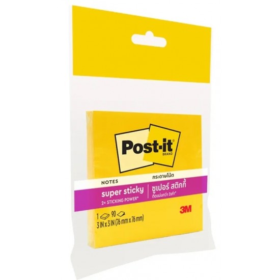 3M Post-it Notes 654-1SS3Y Neon Yellow ( 3"x3" )
