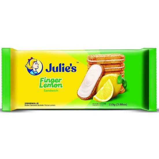 Julie's Finger Lemon Sandwich Biscuits (24 Packets) 110g