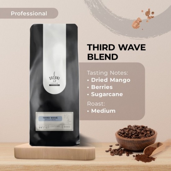 Suzuki Third Wave Blend Coffee Roasted Beans (12 Packets) 500g
