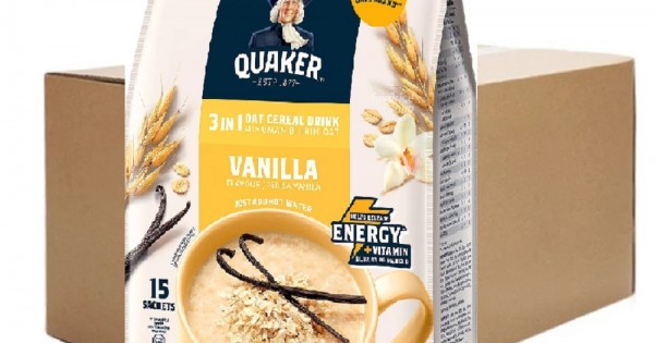 Quaker 3-in-1 Vanilla Cereal ( 12 packets, 15 sachets each )