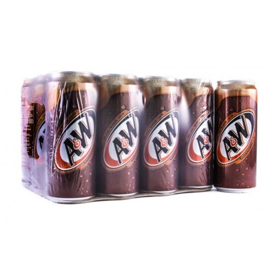 A&W Root Beer Can Drink (24 Cans) 320ml