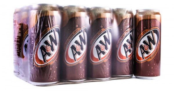A&W Root Beer Can Drink (24 Cans) 320ml