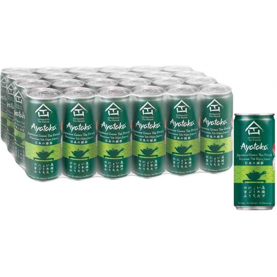 Authentic Tea House Ayataka Japanese Green Tea Can Drink (24 Cans) 300ml