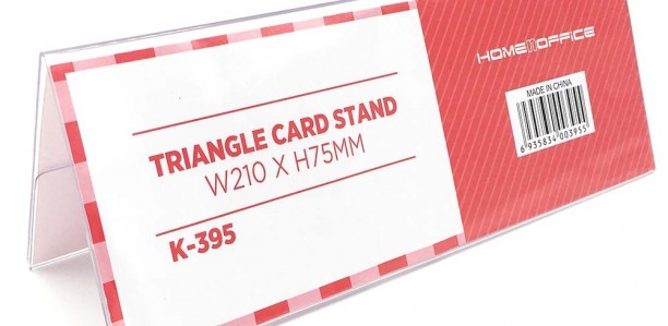 HnO Triangle Double-Sided Card Stand (210 x 75mm)