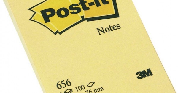 3M Post-it Notes 656CY (2" x 3")
