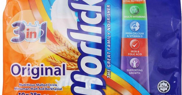 Horlicks 3-in-1 Original Malted Drink 10'S 28g