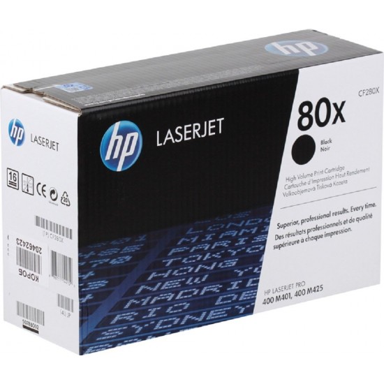 HP Toner Cartridge CF280X (80X) Black
