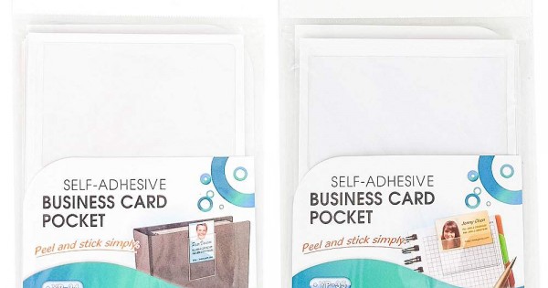 Adhesive Name Card Pocket 20's