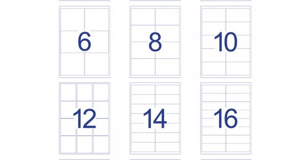 Avery White Labels 100'S A4 (1-24)