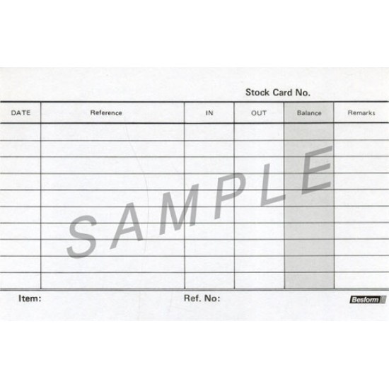 Besform Stock Cards (6" x 4") White 50'S