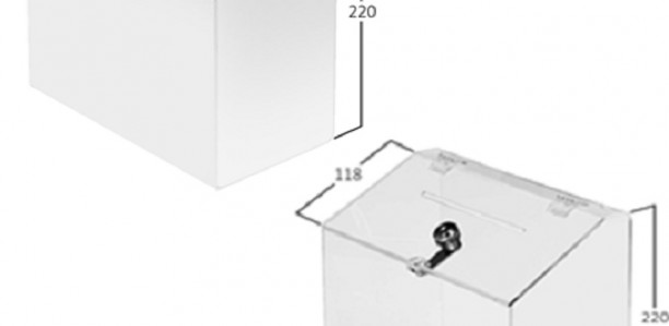 Suggestion Feedback Box (280 x 140 x 220mm)