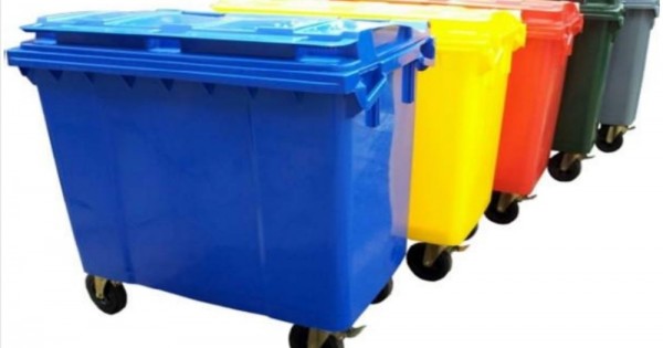 Mobile Waste Bin w/Brake (1280 x 780 x 1235mm) 660L