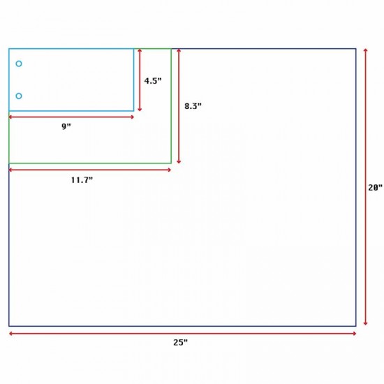 Vanguard Sheet w/2-Hole 100'S (4.5" x 9")